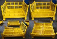 China Wire Mesh Storage Cages Stackable Stillage 1100x730x670mm 1500kg Capacity for sale