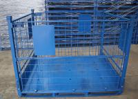 China Large Foldable Collapsible Stillage Pallet Mesh Cage 1480x1130 for sale