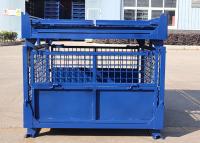 China Anti Corrosion Storage Steel Pallet Cages Container Half Open Gates for sale