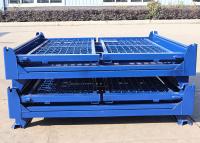 China Anti Corrosion Storage Steel Pallet Cages Container Half Open Gates for sale