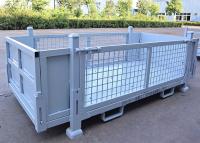 China Heavy Duty Collapsible Cage Pallet Q235 Steel 1000kg Stackable Storage for sale