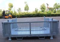China Heavy Duty Collapsible Cage Pallet Q235 Steel 1000kg Stackable Storage for sale