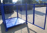 China Full Security Metal Stillage Pallets Cage With Detachable Gates 2000Kg Load for sale