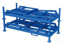 China Heavy Duty Customizable Portable Steel Stacking Racks 1500kg Wheel Load Capacity 4 Layers for sale