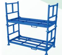 China Heavy Duty Customizable Portable Steel Stacking Racks 1500kg Wheel Load Capacity 4 Layers for sale