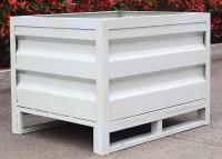 China Corrugated Steel Industrial Containers Industrial Metal Storage Bins for sale