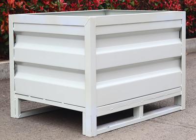 China Corrugated Steel Industrial Containers Industrial Metal Storage Bins for sale