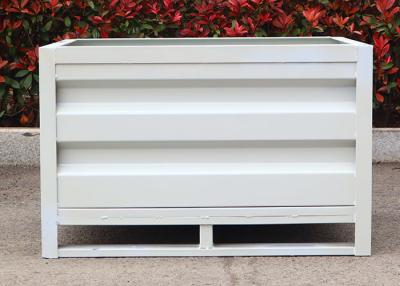China Corrugated Steel Metal Stillage Heavy Duty Transport Storage Bin 1200x1000mm for sale