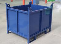 China Warehouse Rigid Steel Pallet Stillage Cage Stackable ISO9001 Certificated for sale