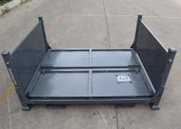 China Heavy Duty Q235 Steel Stillage Cage Pallet 4 Sided Storage Bins Stackable 4 High for sale