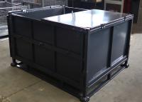 China Detachable Steel Stillage Cage Bulk Pallet Containers With Lid for sale