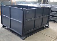 China Detachable Steel Stillage Cage Bulk Pallet Containers With Lid for sale