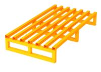 China Anti Corrosion Tubular Top Steel Pallet 4 Way Entry 1200x1000mm 5000kg Load Capacity for sale