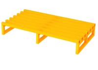 China Anti Corrosion Tubular Top Steel Pallet 4 Way Entry 1200x1000mm 5000kg Load Capacity for sale
