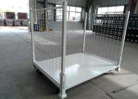 China Collapsible Tier Rack Pallet Stacking Frames 1500kg Capacity for Warehouse Mobile Storage for sale