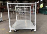 China Collapsible Tier Rack Pallet Stacking Frames 1500kg Capacity for Warehouse Mobile Storage for sale
