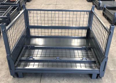 China Foldable Collapsible Pallet Cage Stillage For Warehouse Logistics Turnover for sale
