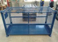 China Extended Stillage Lockable Pallet Cages For Lifting Full Wire Mesh 3000Kg for sale