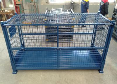 China Extended Stillage Lockable Pallet Cages For Lifting Full Wire Mesh 3000Kg for sale