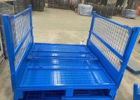China Warehouse Stillage Collapsible Pallet Cage For Lifting Steel Mesh for sale