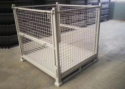 China Custom Powder Coating Mesh Stillage For Forklift Transportation for sale