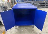 China Powdercoating Mobile Lockable Metal Pallet Cage Industrial Stillages On Wheels for sale