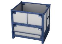 China Industrial Collapsible Pallet Lifting Cage Stillage Steel 1200x1000x800mm 1000kg Load for sale