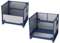 China Collapsible Plastic Pallet Box 1200x1000x800mm Stackable Stillage with PP Linings 1000kg Load for sale