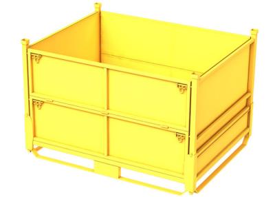 China Custom Foldable Steel Wire Pallet Cages Industries 1200x1000 for sale