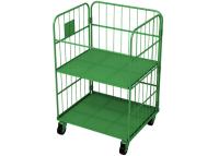 China L Type Collapsible Roll Cage Container 800x600x1450mm 500kg Electro Galvanized for sale