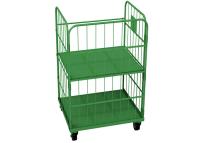 China L Type Collapsible Roll Cage Container 800x600x1450mm 500kg Electro Galvanized for sale