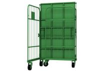 China L Type Collapsible Roll Cage Container 800x600x1450mm 500kg Electro Galvanized for sale