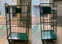 China OEM Mobile Storage Roll Cage Pallet Container Trolley 500kg Capacity Galvanized for sale