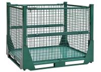 China Four Sided Welded Wire Mesh Pallet Cage Industrial Stillages Container for sale