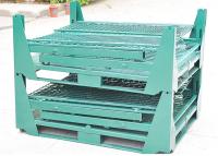 China Four Sided Welded Wire Mesh Pallet Cage Industrial Stillages Container for sale