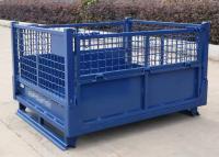 China Foldable Steel metal Collapsible Pallet Cage Container 50x50 for sale