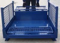 China Foldable Steel metal Collapsible Pallet Cage Container 50x50 for sale