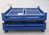 China Foldable Steel metal Collapsible Pallet Cage Container 50x50 for sale