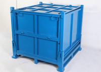 China 1500kg Heavy Duty Metal Pallet Cage Collapsible Stillage Bin 1200x1000x900mm for sale