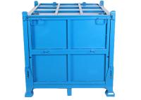 China Heavy Duty Steel Stillage Cage Pallet Bin 1500kg Capacity 40x40x3mm Square Pipe for sale