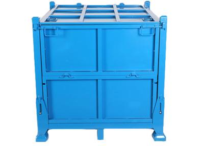 China Heavy Duty Steel Stillage Cage Pallet Bin 1500kg Capacity 40x40x3mm Square Pipe for sale