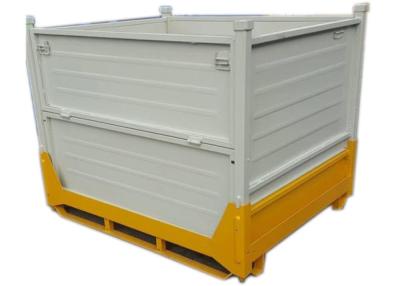 China Forklift Collapsible Mesh Stillages And Cages Pallet Anti Tip Design for sale