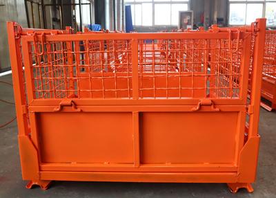 China Collapsible Cage Pallet Stillage Woven Wire Mesh 50x50mm 1.5T Capacity for sale