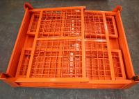 China Collapsible Cage Pallet Stillage Woven Wire Mesh 50x50mm 1.5T Capacity for sale
