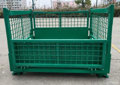 China Stackable Wire Mesh Pallet Cage Stillage Container 1500kg 1000x800mm for sale