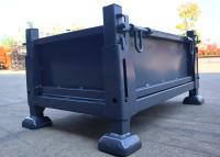 China ODM Returnable Stillage Bins Metal Box Pallet 4 Sided for sale