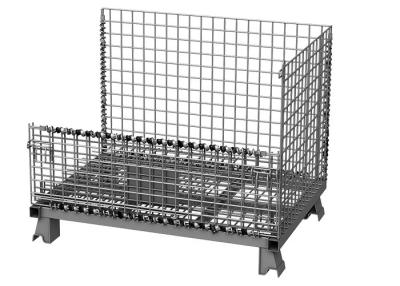 China Collapsible Welded Wire Mesh Pallet Cages 1000x800 for sale