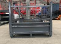 China Folding Warehouse Wire Mesh Pallet Cage Industries For Logistics Storage for sale