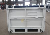 China Q235 Steel Stillage Cage Pallet 940x545mm Collapsible Heavy Duty Drop Down Gate for sale