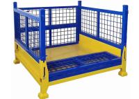 China Gas Storage Steel Stillage Pallet Cage 1200x1000x800mm 1000kg Capacity Powder Coated for sale